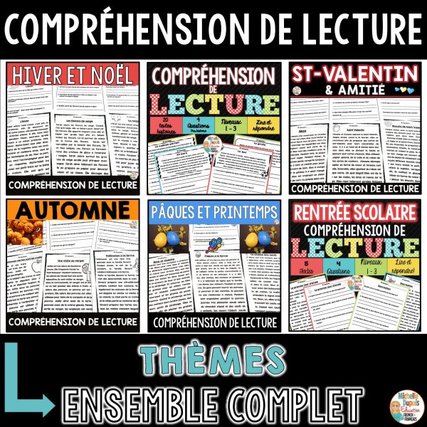 Compréhension de lecture – Ensemble complet - Michelle Dupuis Education
