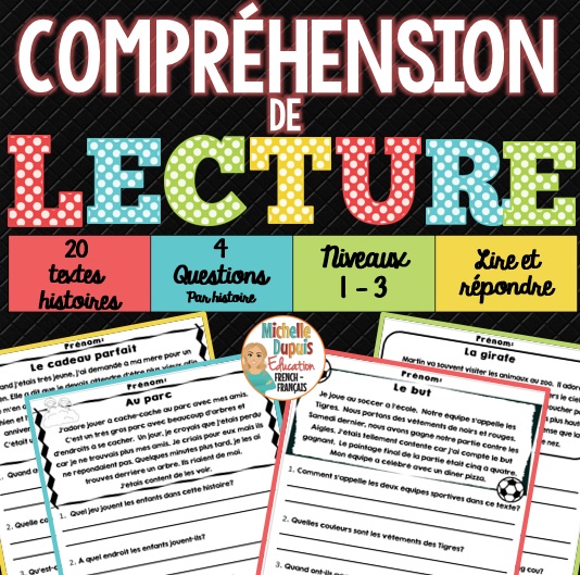 Compréhension de lecture – 20 courts textes - Michelle Dupuis Education