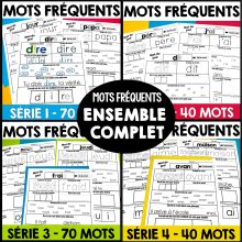 Mots fréquents - bingo - Michelle Dupuis Education