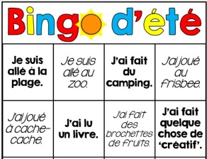 BINGO D'ÉTÉ - Michelle Dupuis Education