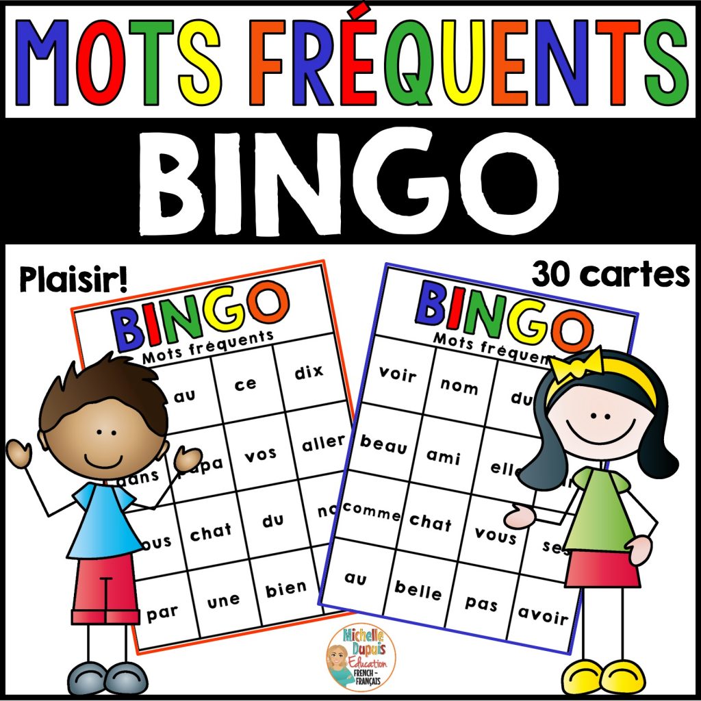 Mots fréquents - bingo - Michelle Dupuis Education