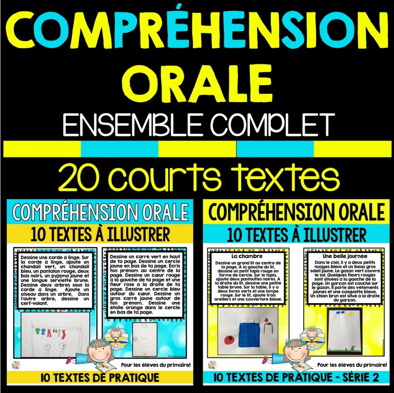 Compréhension orale - Ensemble complet - Michelle Dupuis Education