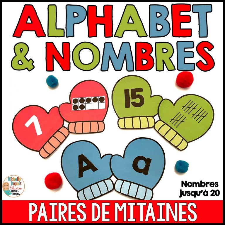 Alphabet et nombres jusqu'à 20 - Thème : Hiver - Michelle Dupuis Education