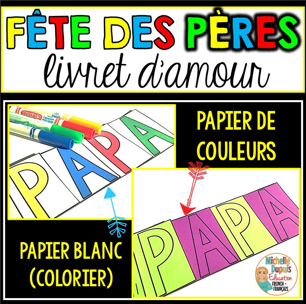 Fête des pères - livret d'amour - Michelle Dupuis Education